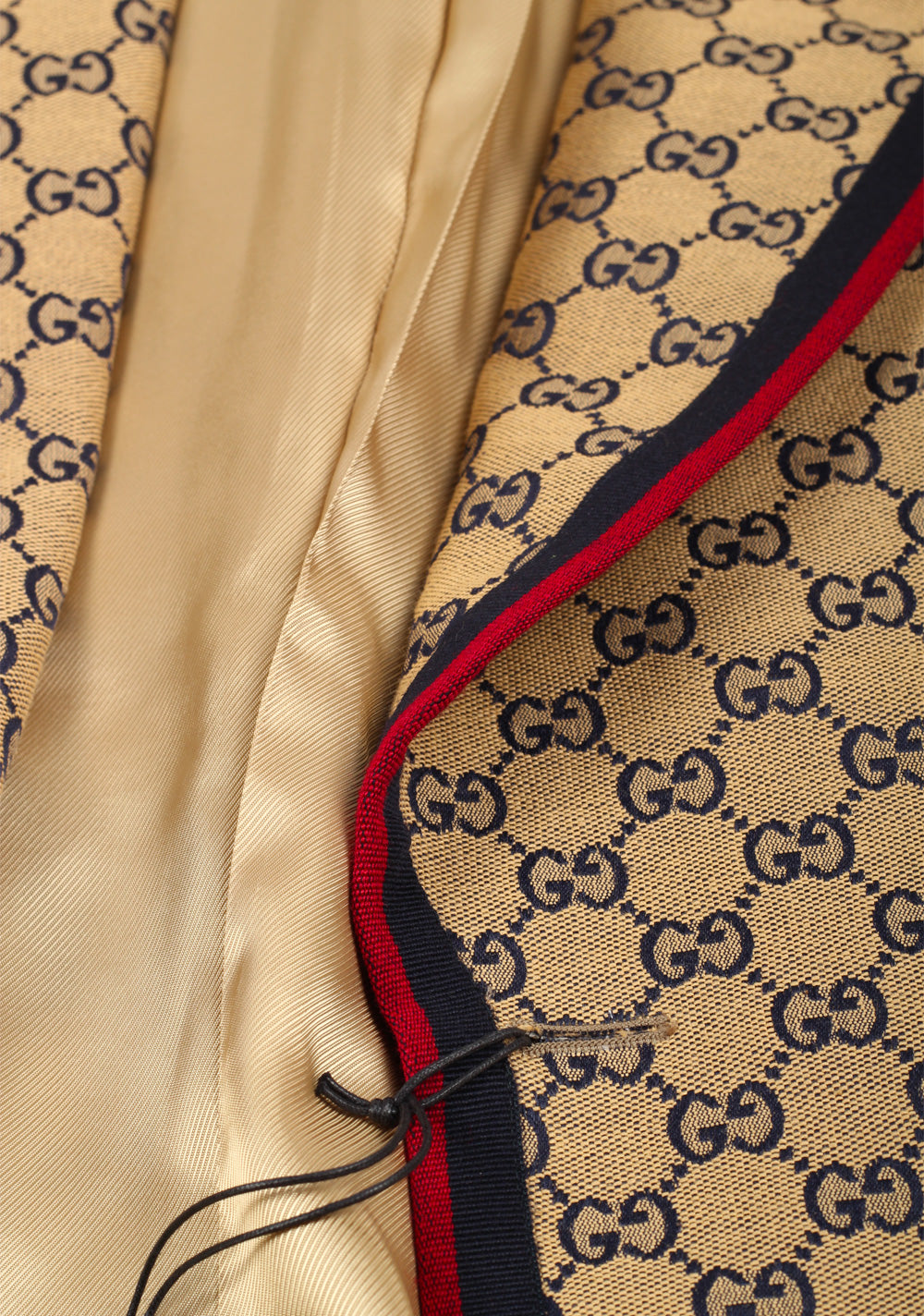Gucci Beige GG Canvas Jacket Sport Coat – Costume Limité