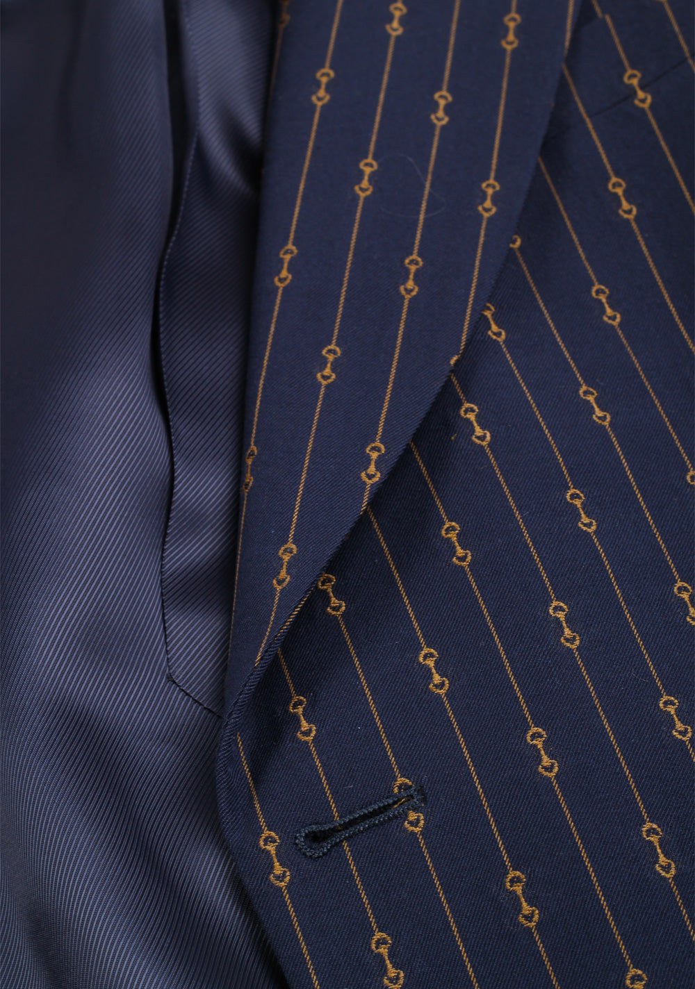 Gucci Blue Striped Signature Suit – Costume Limité
